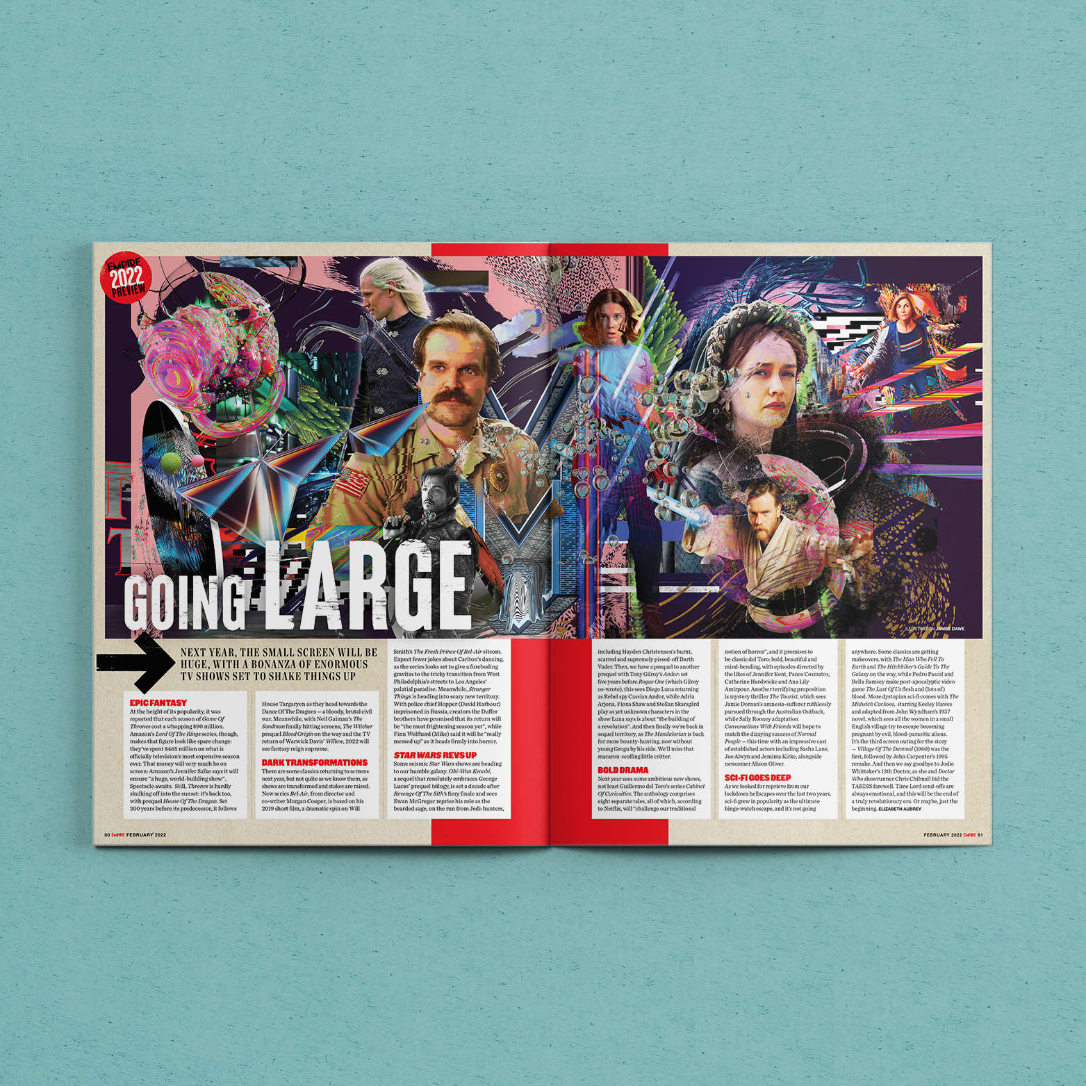 Empire Magazine: Double page spreads • James Dawe